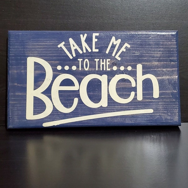 Beach Wooden Sign - Etsy
