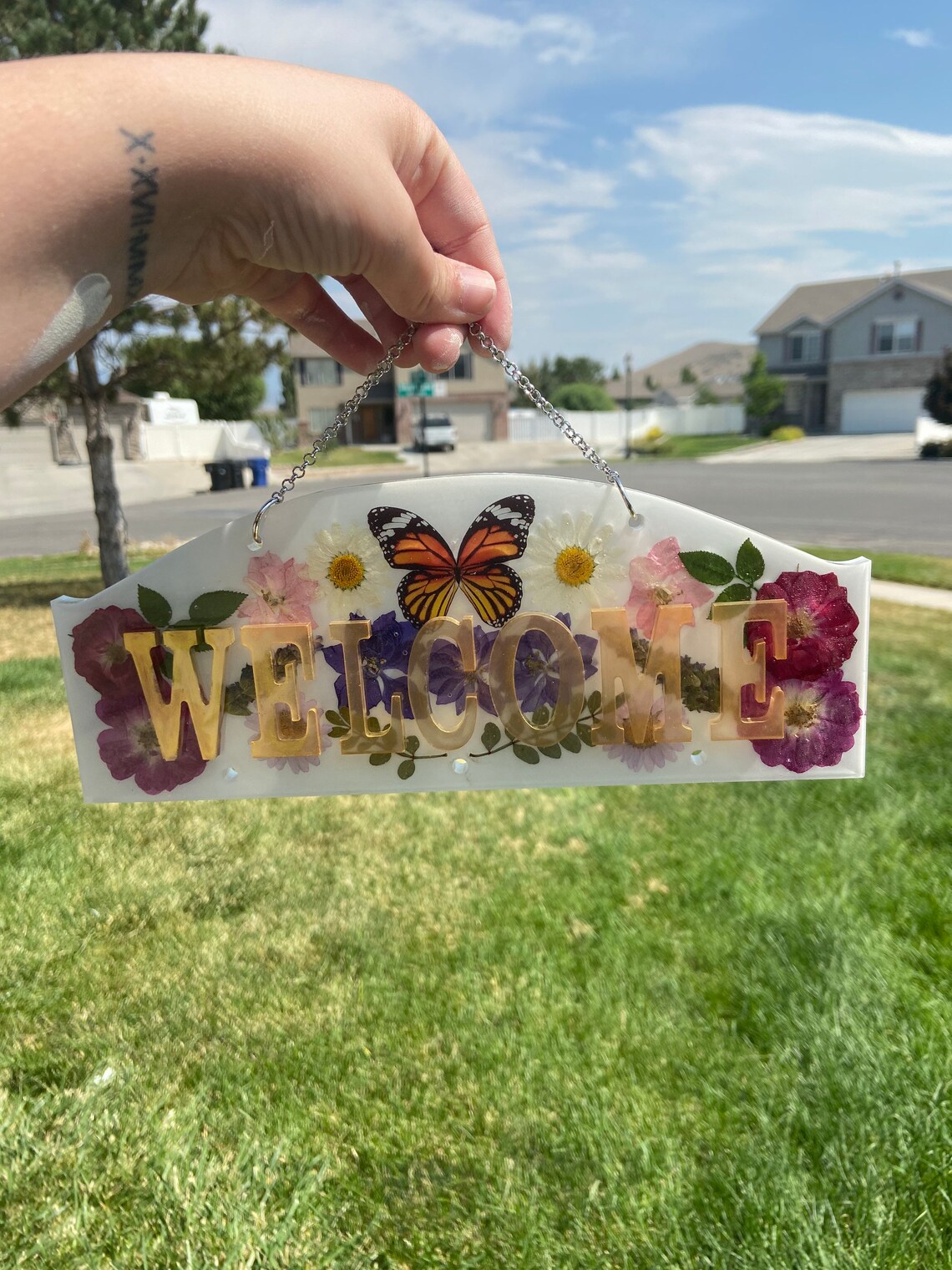 BOTANICAL WELCOME SIGN | Etsy