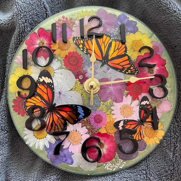 Butterfly Clock - Etsy