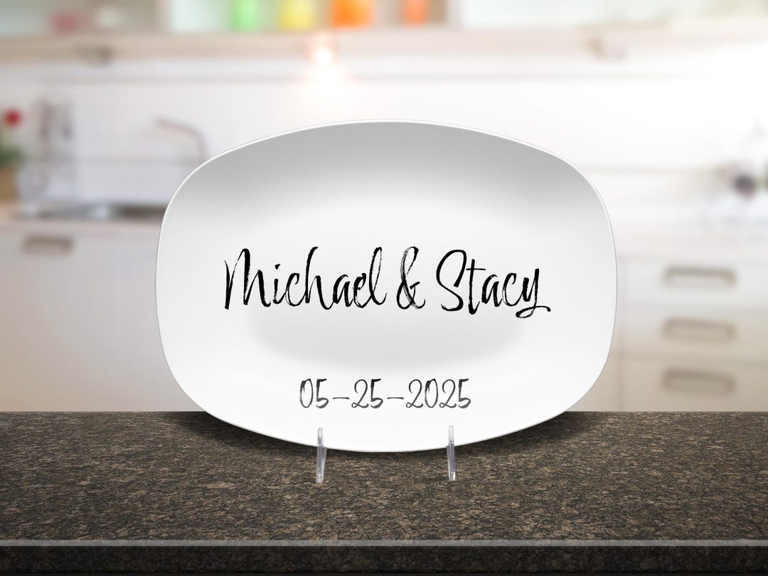 Personalized Name Plate & Date Plate for Couples – Anniversary, Wedding ...