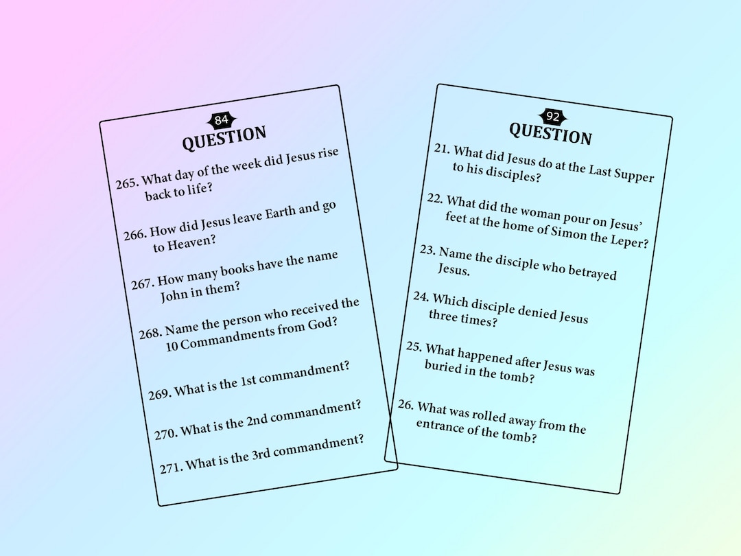 Bible Trivia for Adults, 400 Bible Questions & Answers for Teenagers ...