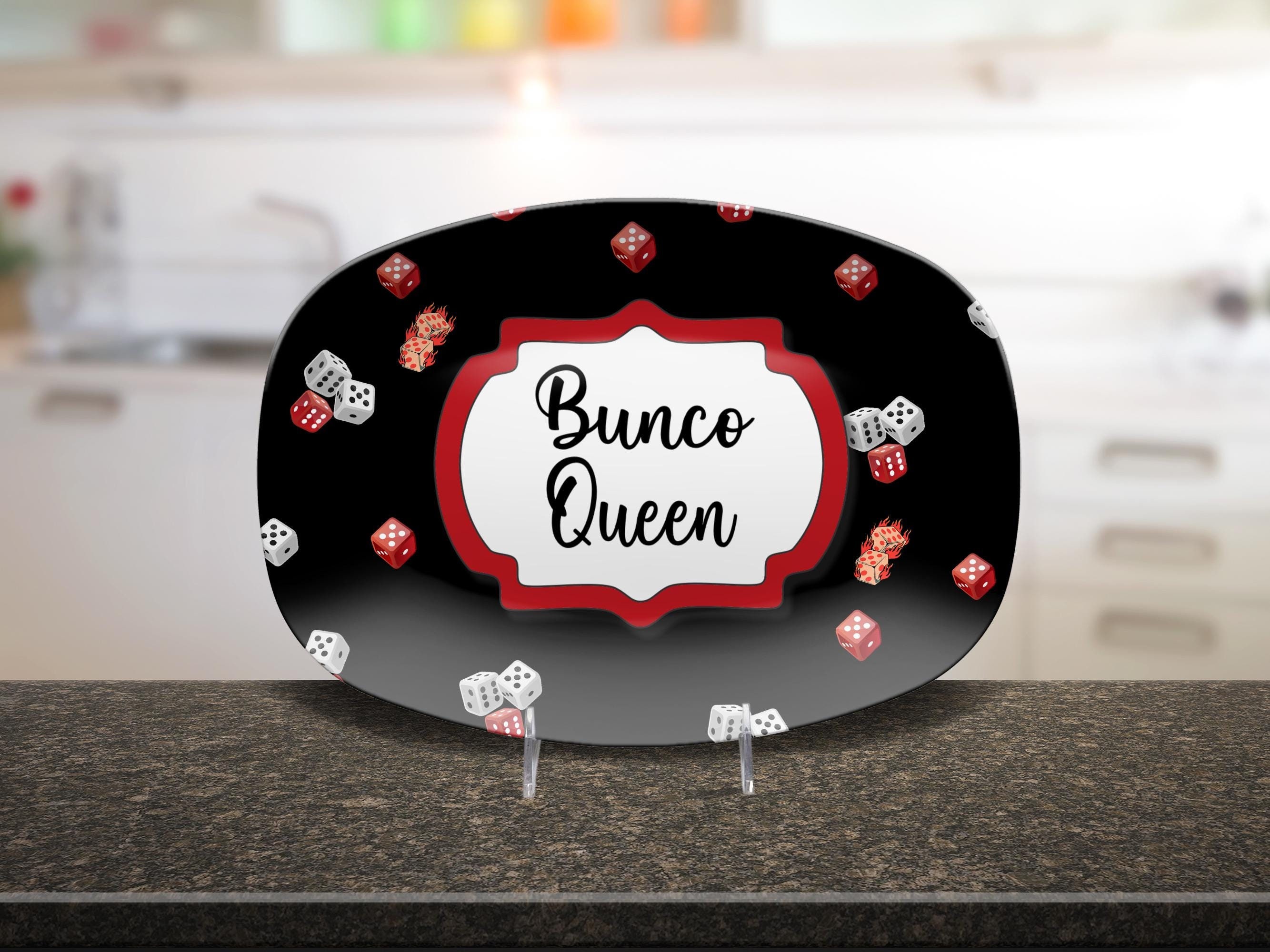 Bunco Queen Party Platter, Dice Games, USA Made - Etsy