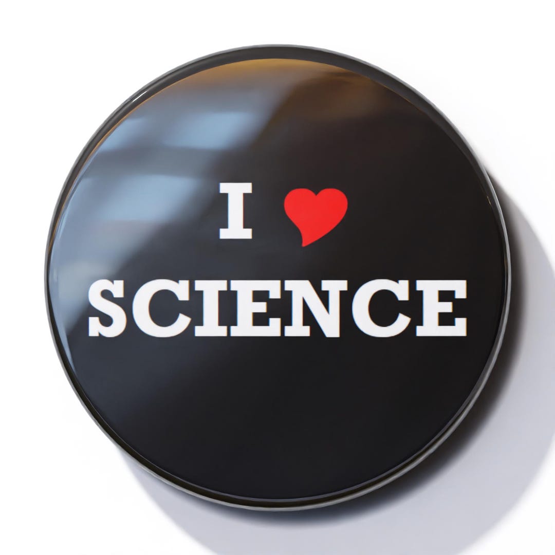 I Love Science (heart) - Pin Button Badge - Etsy