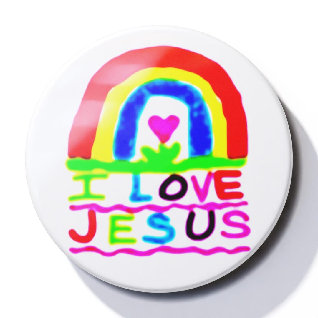 I Love Jesus - Pin Button Badge - Etsy