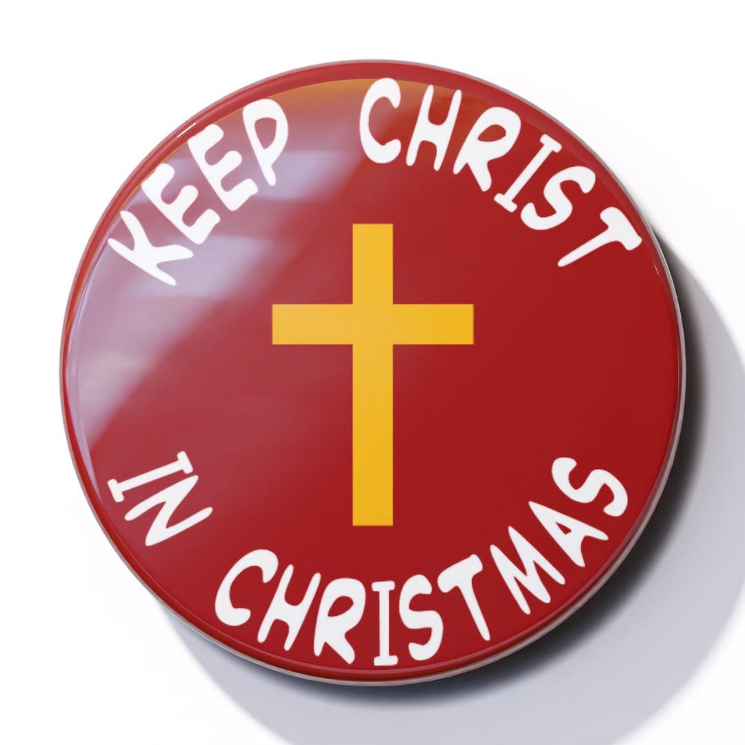 Keep Christ in Christmas - Pin Button Badge - Etsy