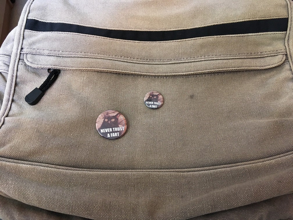 Never Trust A Fart - Pin Button Badge - Etsy