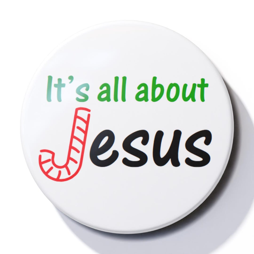 It's All About Jesus - Pin Button Badge - Etsy