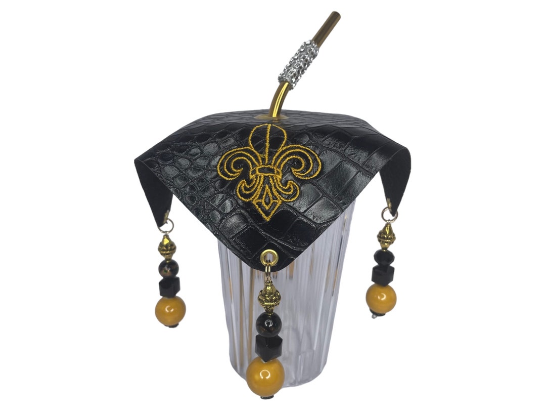 Saints Drink Cover for Who Dat Fans Saints Football - Etsy