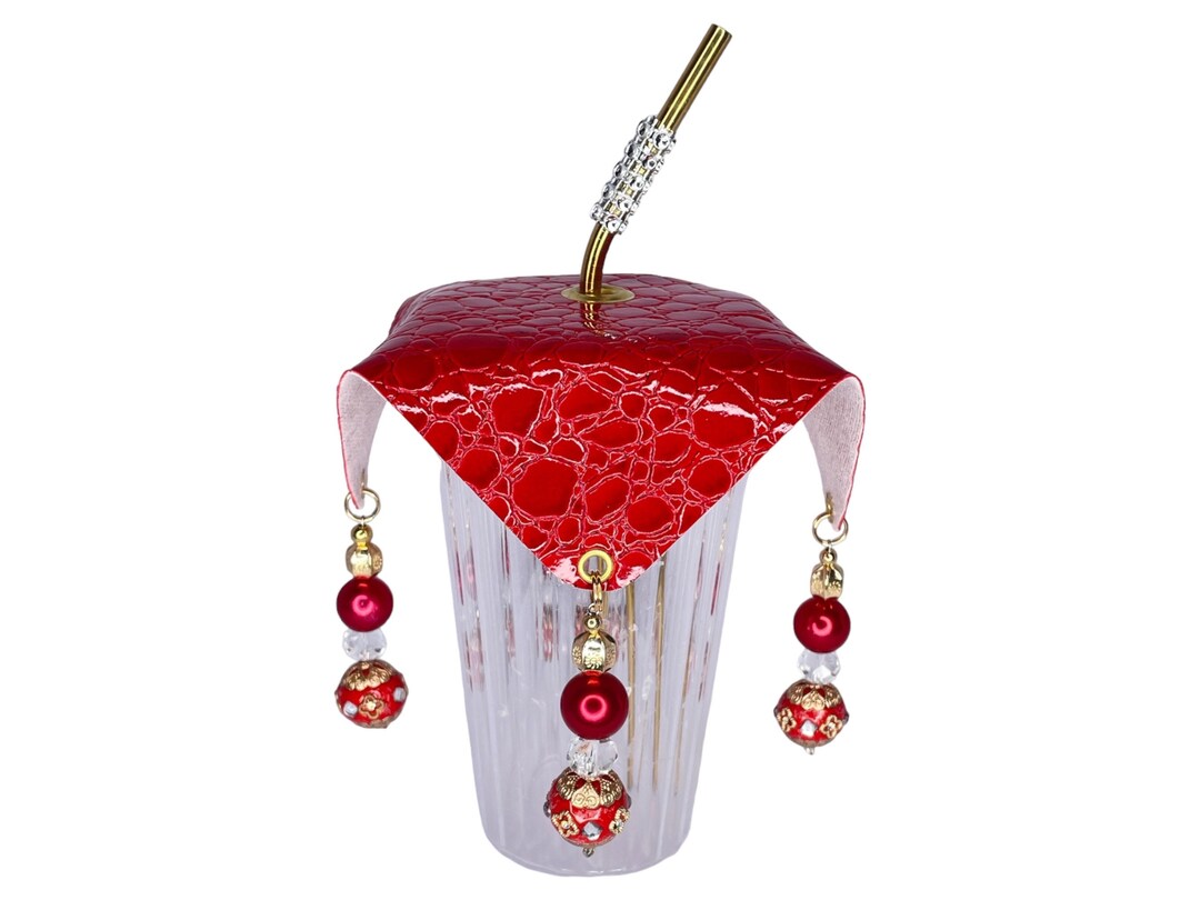 Red Drink Covers Drink Protector Safe Drinking Drink Guard Bug Proof ...