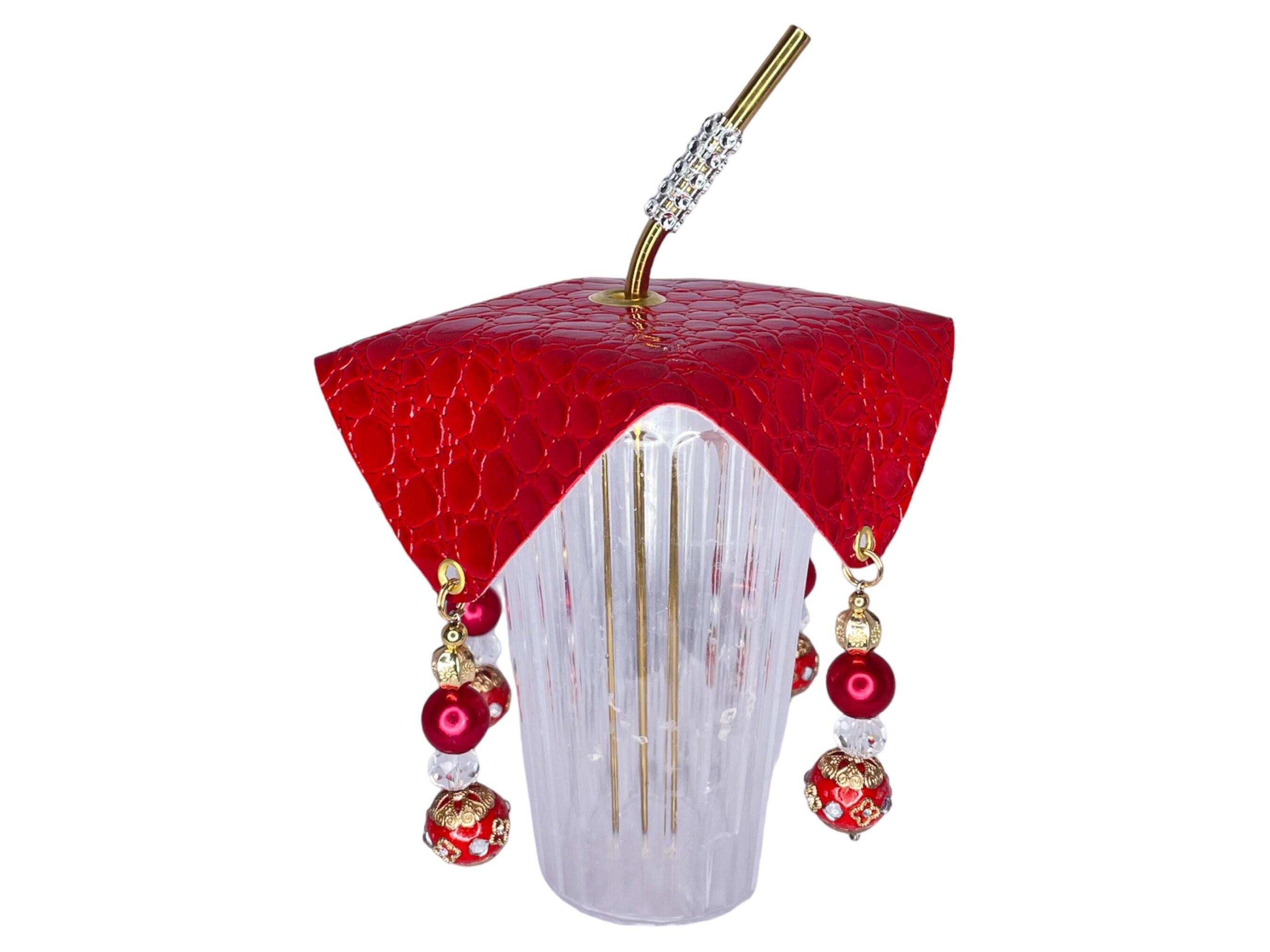 Red Drink Covers Drink Protector Safe Drinking Drink Guard Bug Proof ...