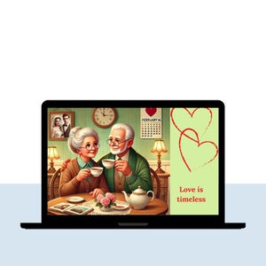 Love is Timeless - Printable Valentine's Day Card, Anniversary or ...