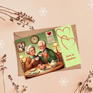 Love is Timeless - Printable Valentine's Day Card, Anniversary or ...