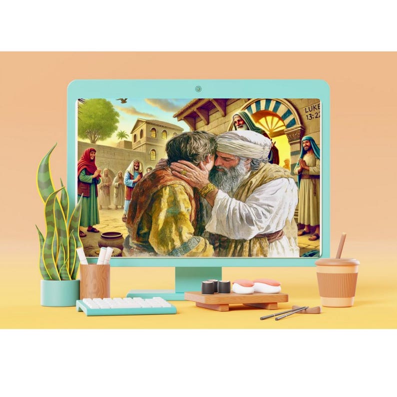 Christian Art - the Return of the Prodigal Son - Bible Verse to Print ...