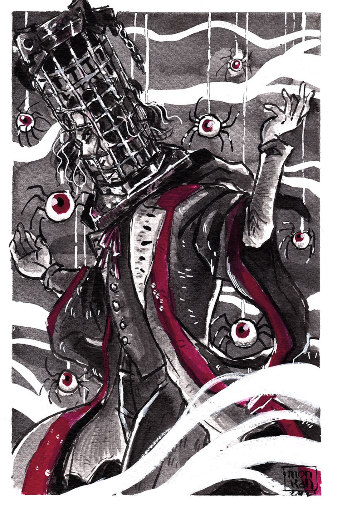 BLOODBORNE ORIGINAL ART 2021 - Micolash, Host of Nightmare - (appr. A5 ...