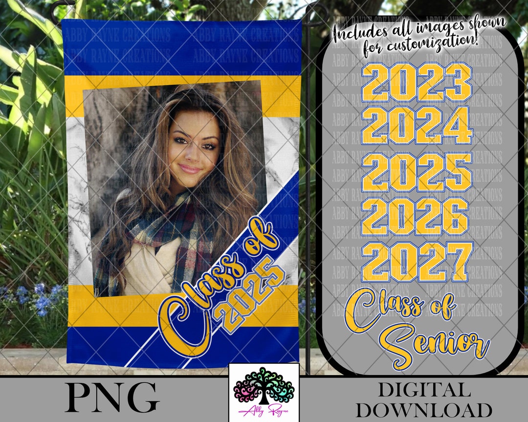 High School Senior Graduation Garden Flag PNG Sublimation Designs ...