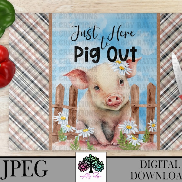 Pig Cutting Board - Etsy