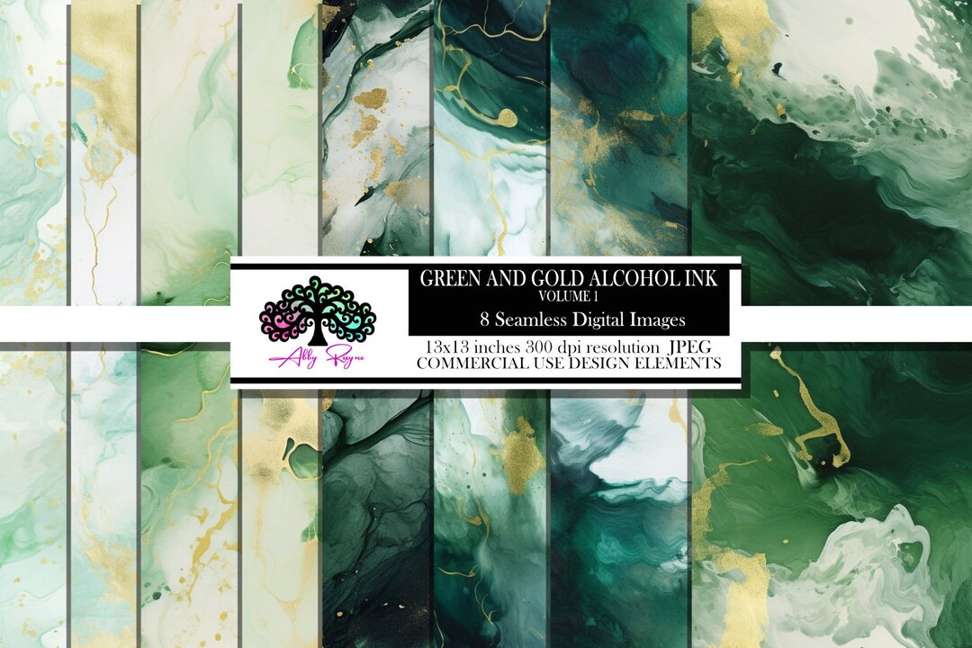 Alcohol Ink Digital Paper, Commercial Use Design Element, Digital ...