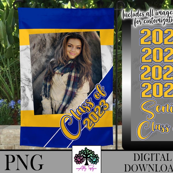 Green and Gold Graduation Garden Flag Png - Etsy