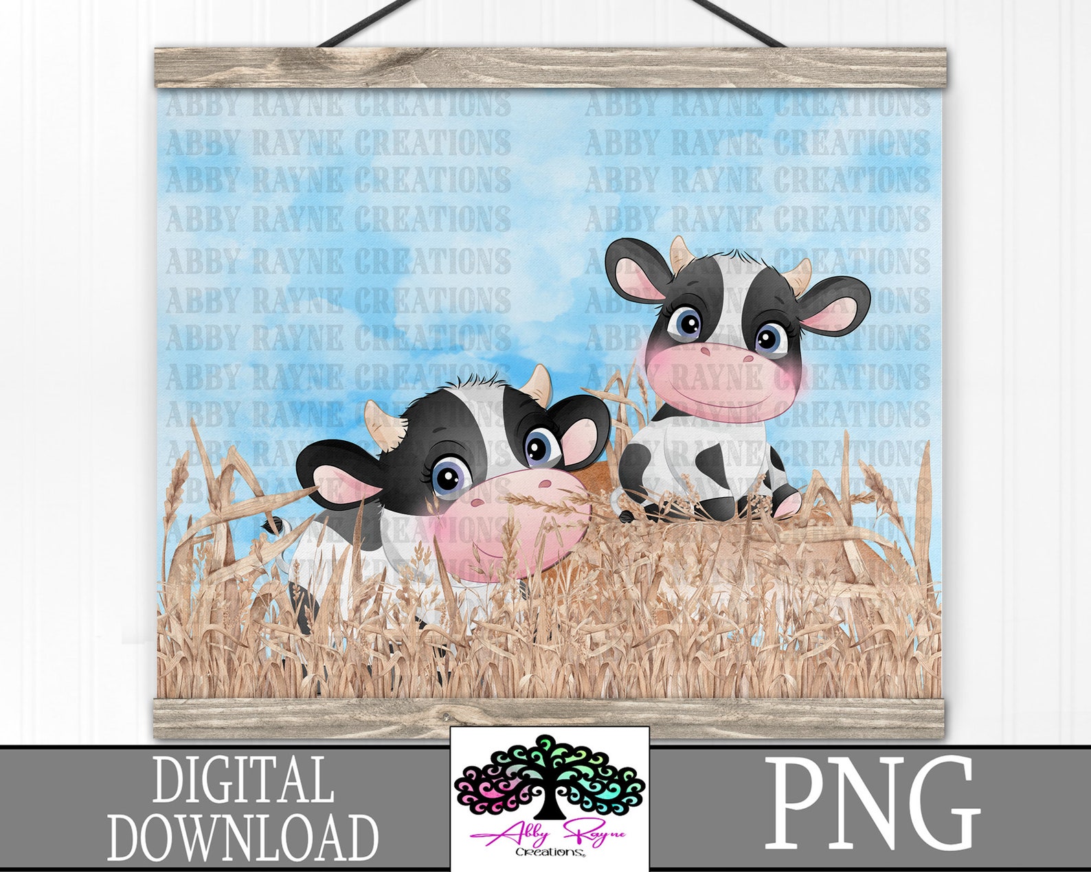 Cow Farm BABY BOTTLE PNG Seamless Sublimation Wrap, Digital Download - Etsy