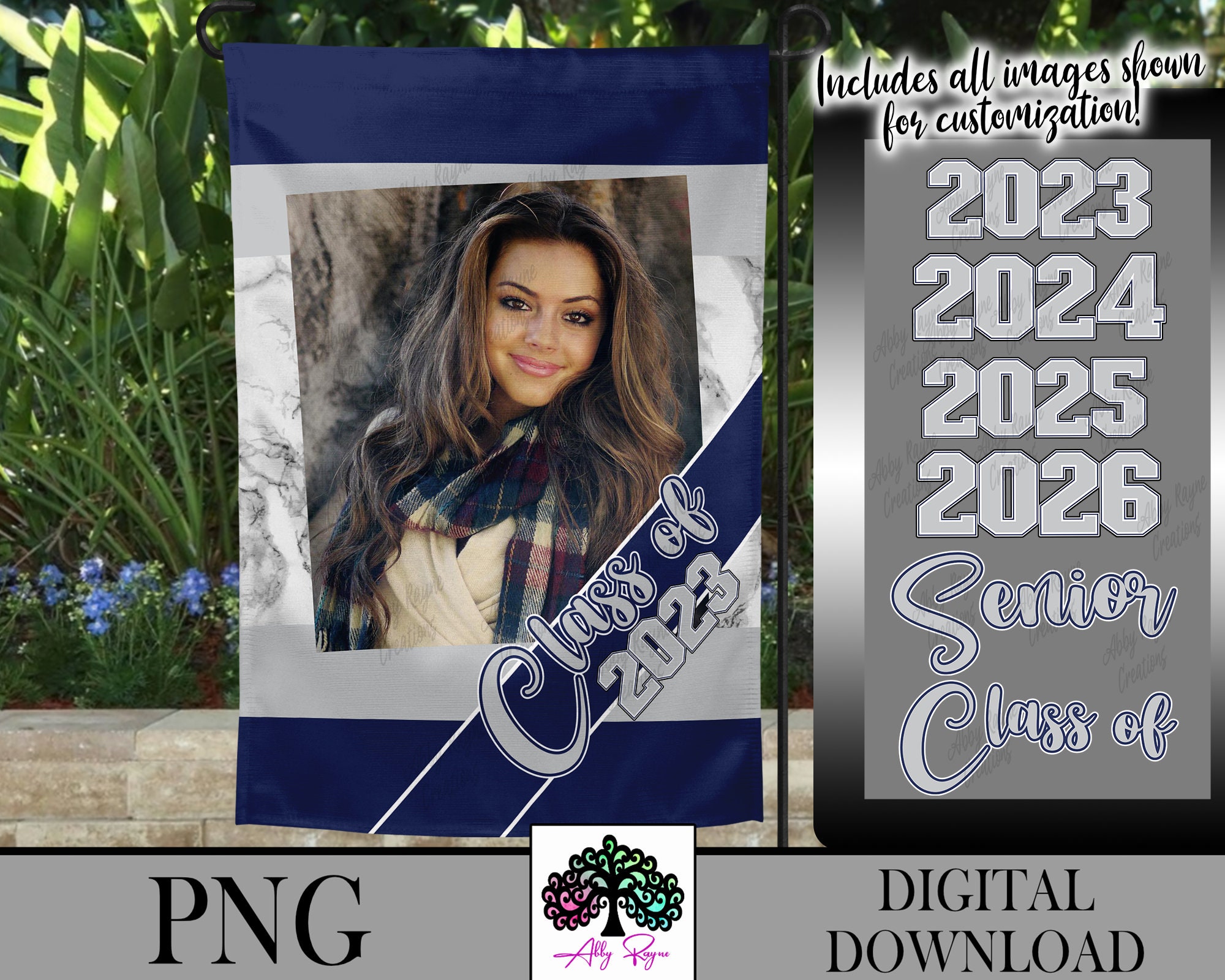 High School Senior Graduation Garden Flag PNG Sublimation - Etsy