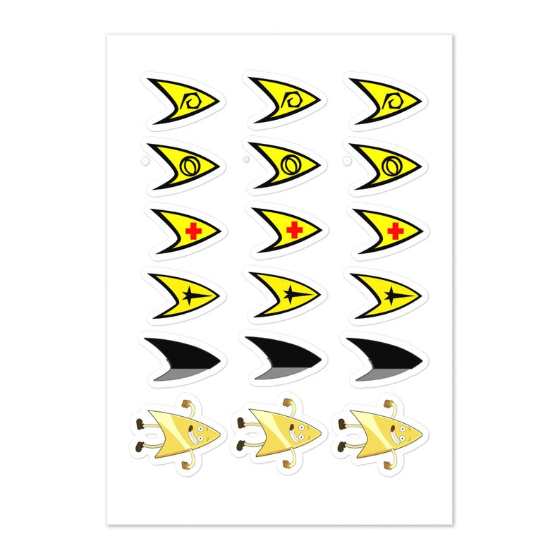 Starfleet Academy Glossy Sticker Sheet: Sci-fi Laptop & Craft Decals - Etsy