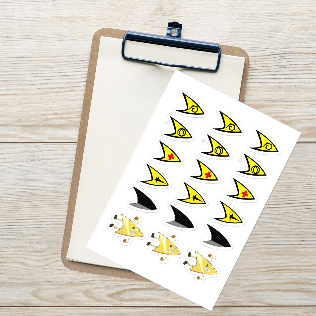 Sci-fi Badge Glossy Sticker Sheet | Iconic Galactic Insignias for ...