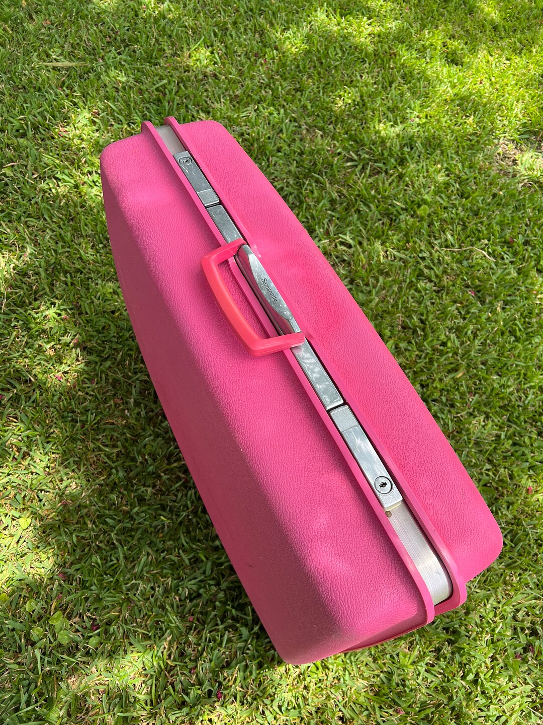 Barbie Pink Vintage Medium Samsonite Saturn Luggage Ladies Hard ...