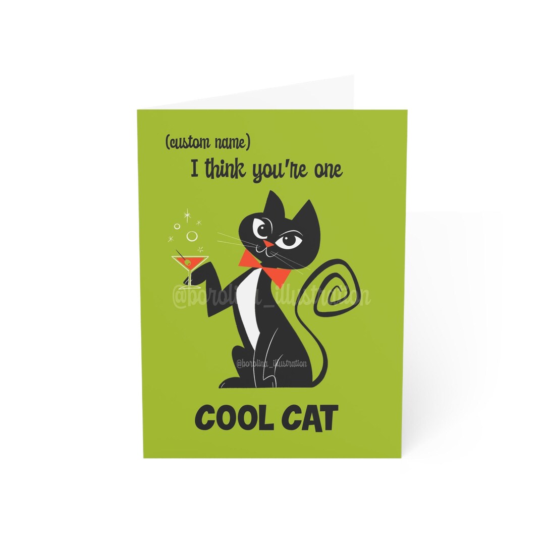 COOL CAT DIGITAL Printable Card for Your Loved One; Customizable Card ...