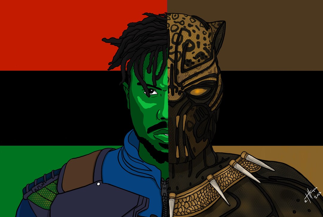 Killmonger Fan Art - Etsy