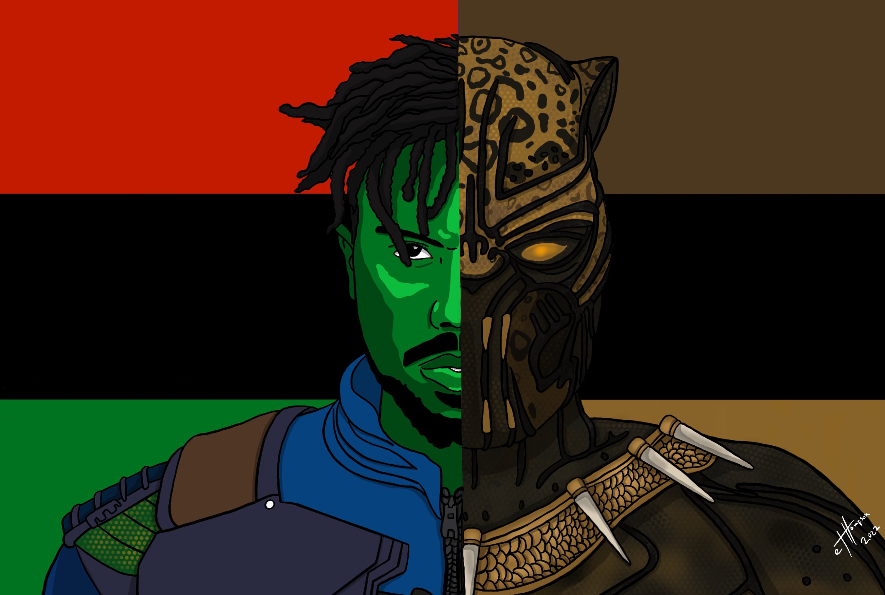 Killmonger Fan Art - Etsy