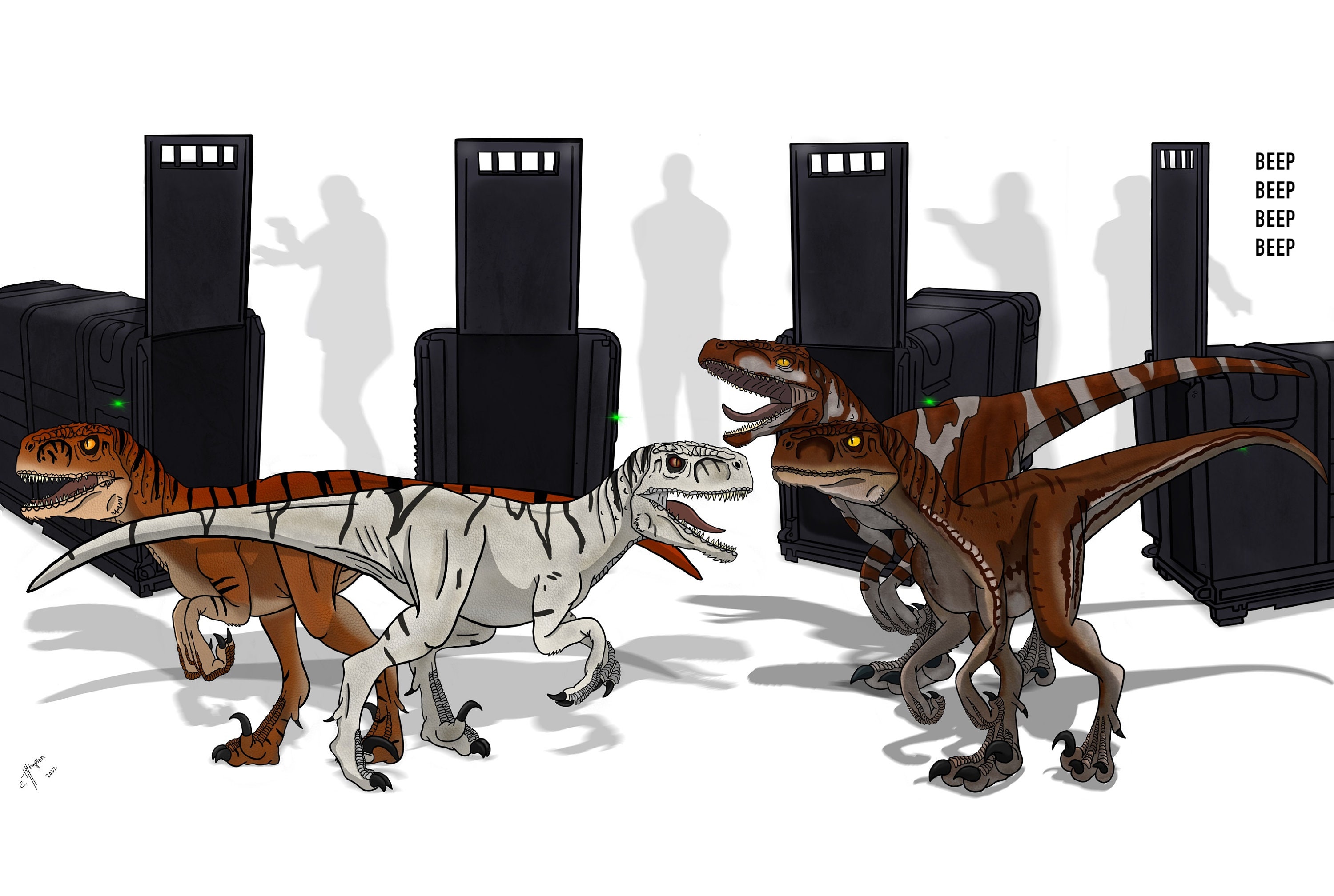 Jurassic World: Dominon Rampage Squad. Atrociraptor Pack - Etsy