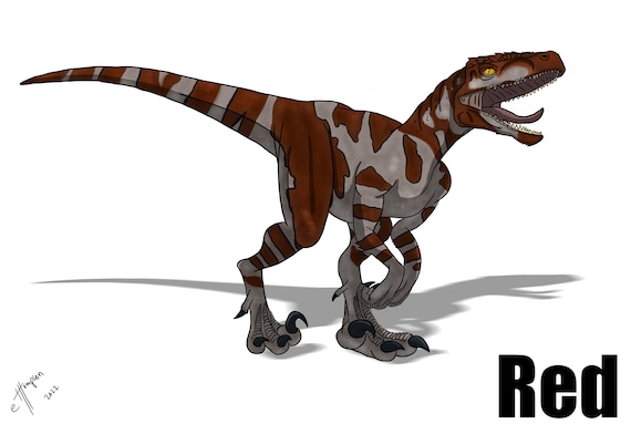 Jurassic World: Dominon Atrociraptor Red - Etsy Australia