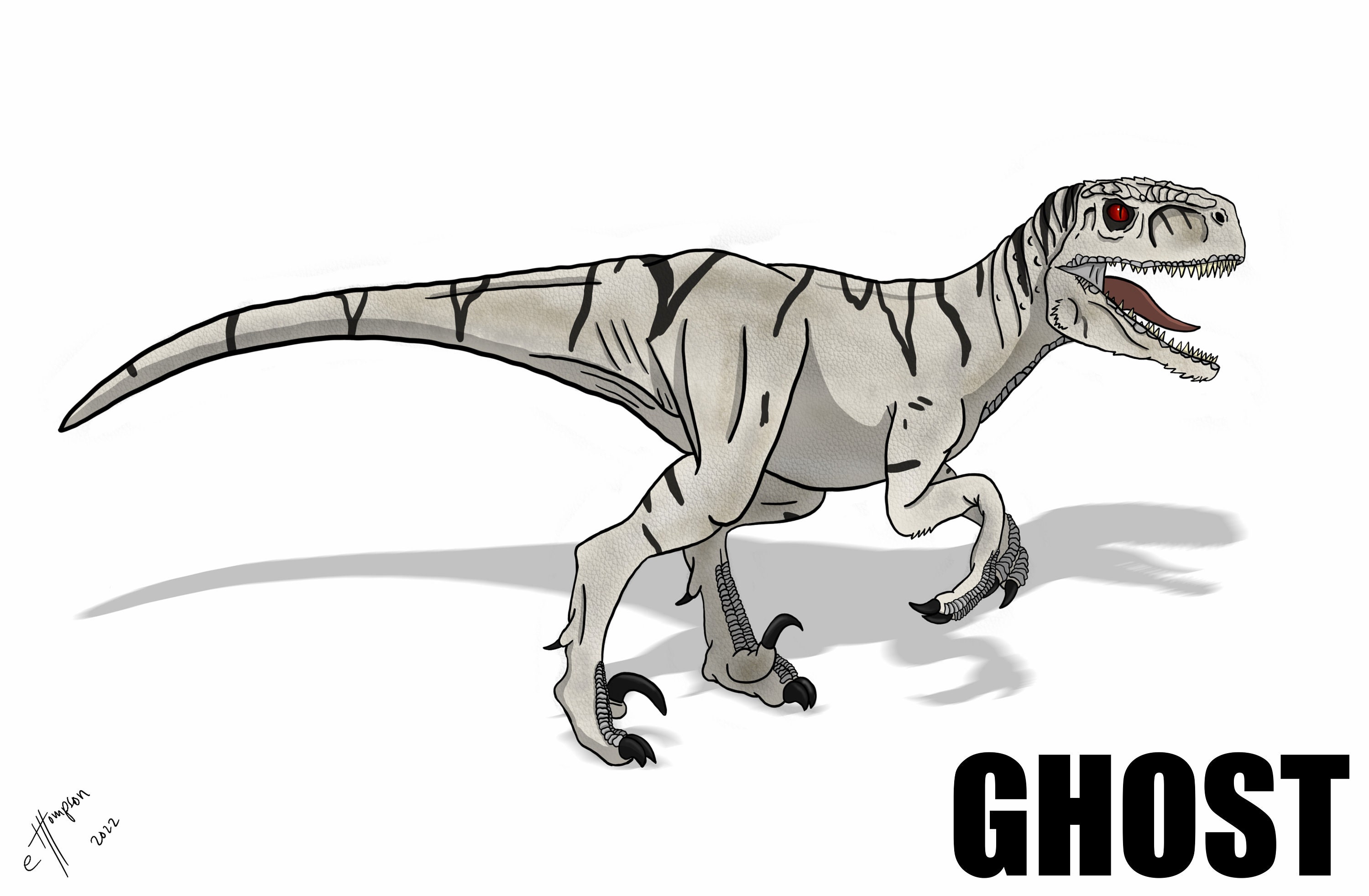 Jurassic World: Dominon Atrociraptor Ghost - Etsy
