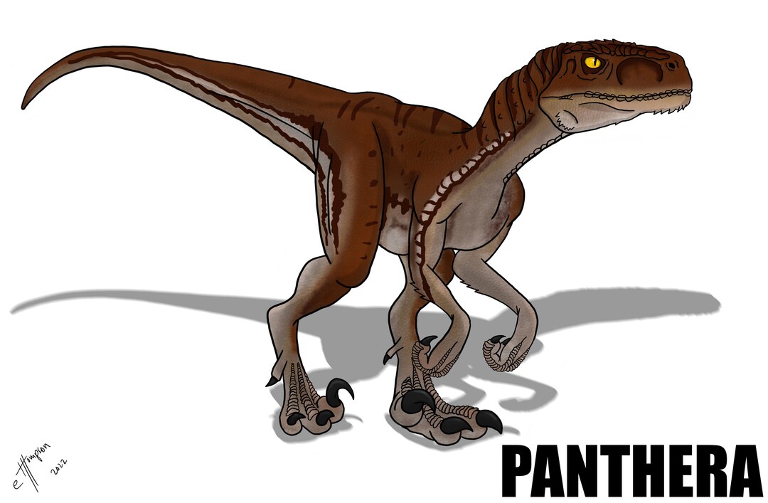 Jurassic World: Dominon Atrociraptor Panthera - Etsy