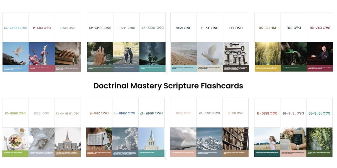 Doctrinal Mastery Latter Day Saint Seminary Flashcards - Doctrine ...