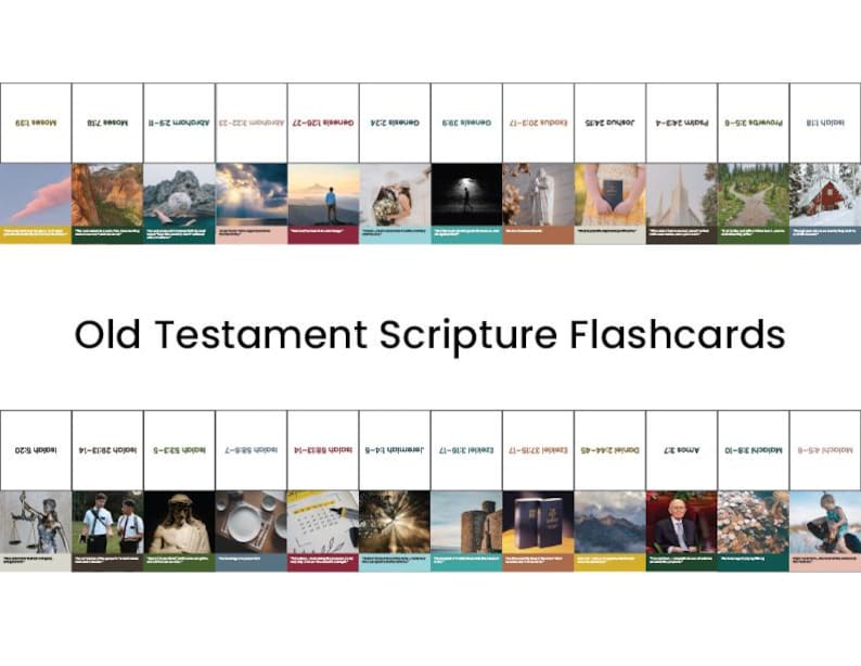 Doctrinal Mastery Latter Day Saint Seminary Flashcards - Old Testament ...