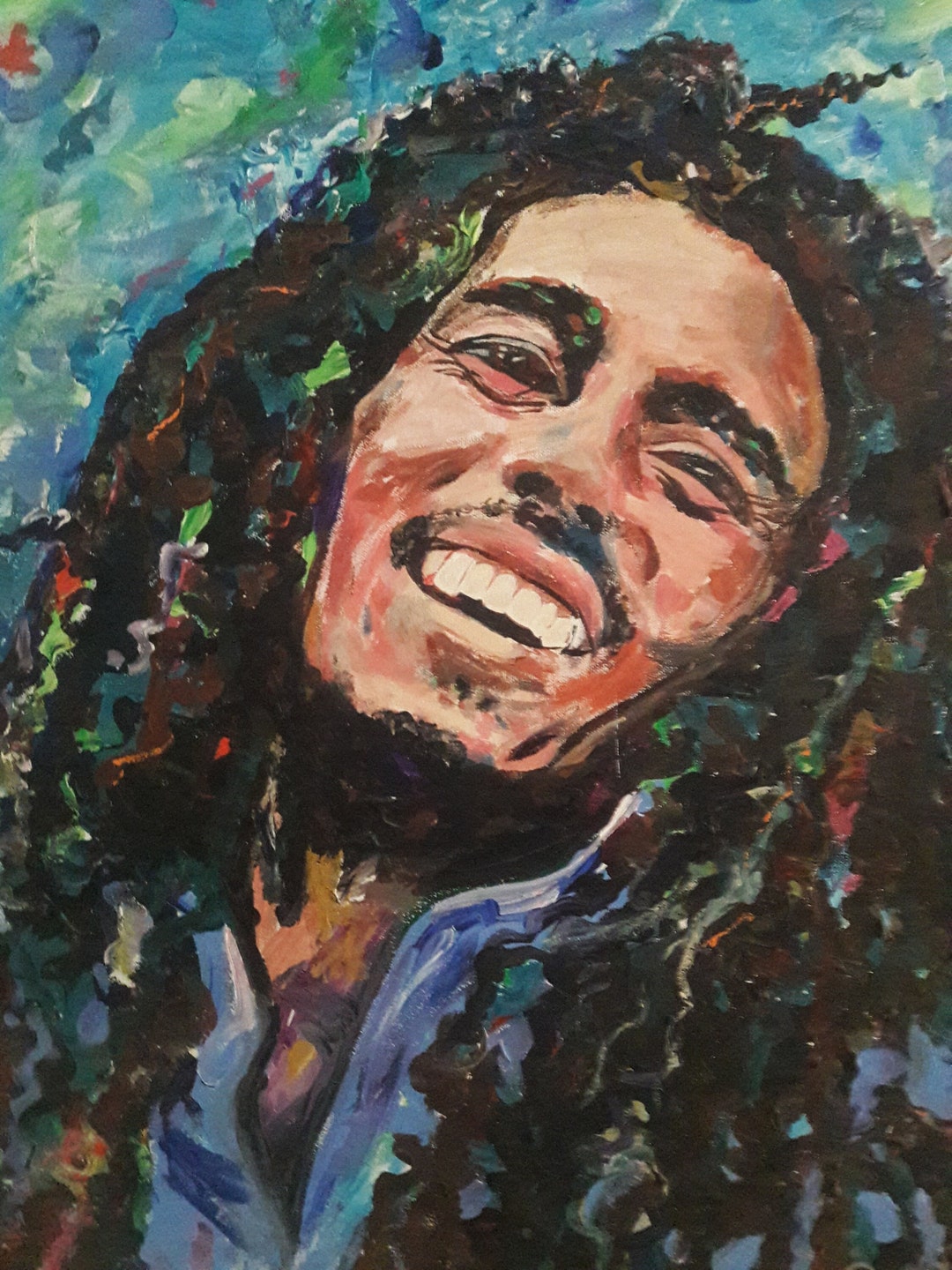 Bob Marley Blue - Etsy