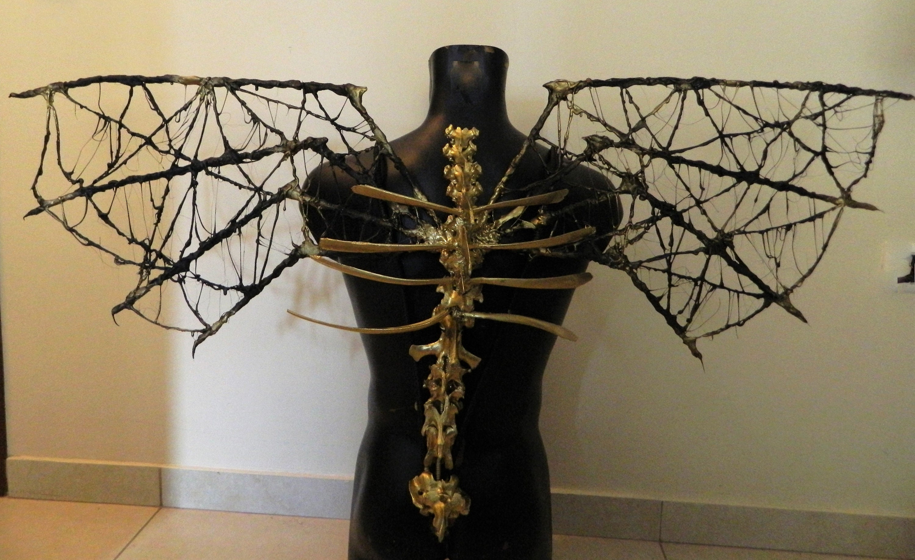 ERESHKIGAL Exoskeleton Wings Dark Gothic Bones Unique Costume - Etsy