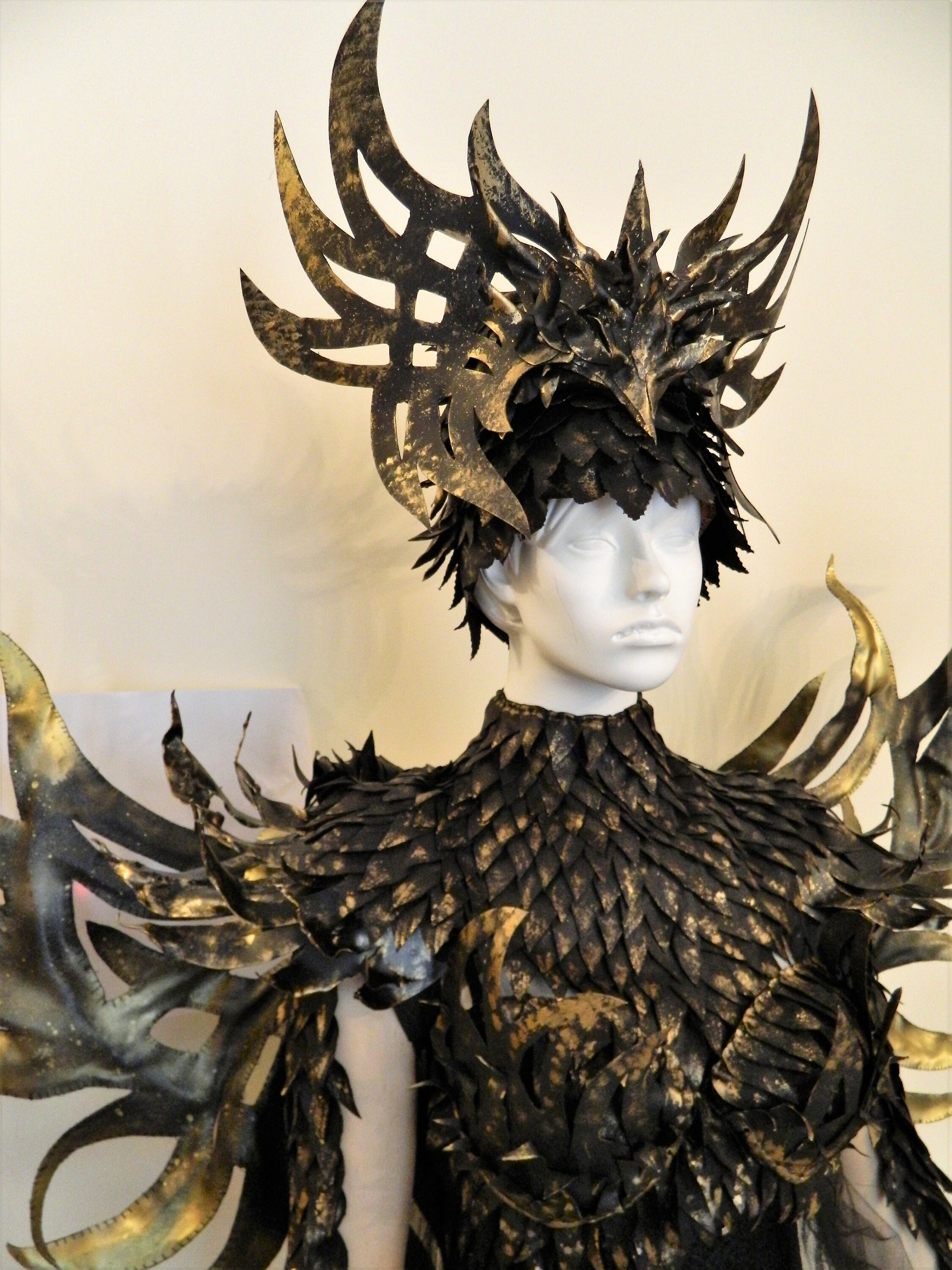 ASHES OF PHOENIX Outfit Gothic Dark Fantasy Costume Wings Ooak - Etsy