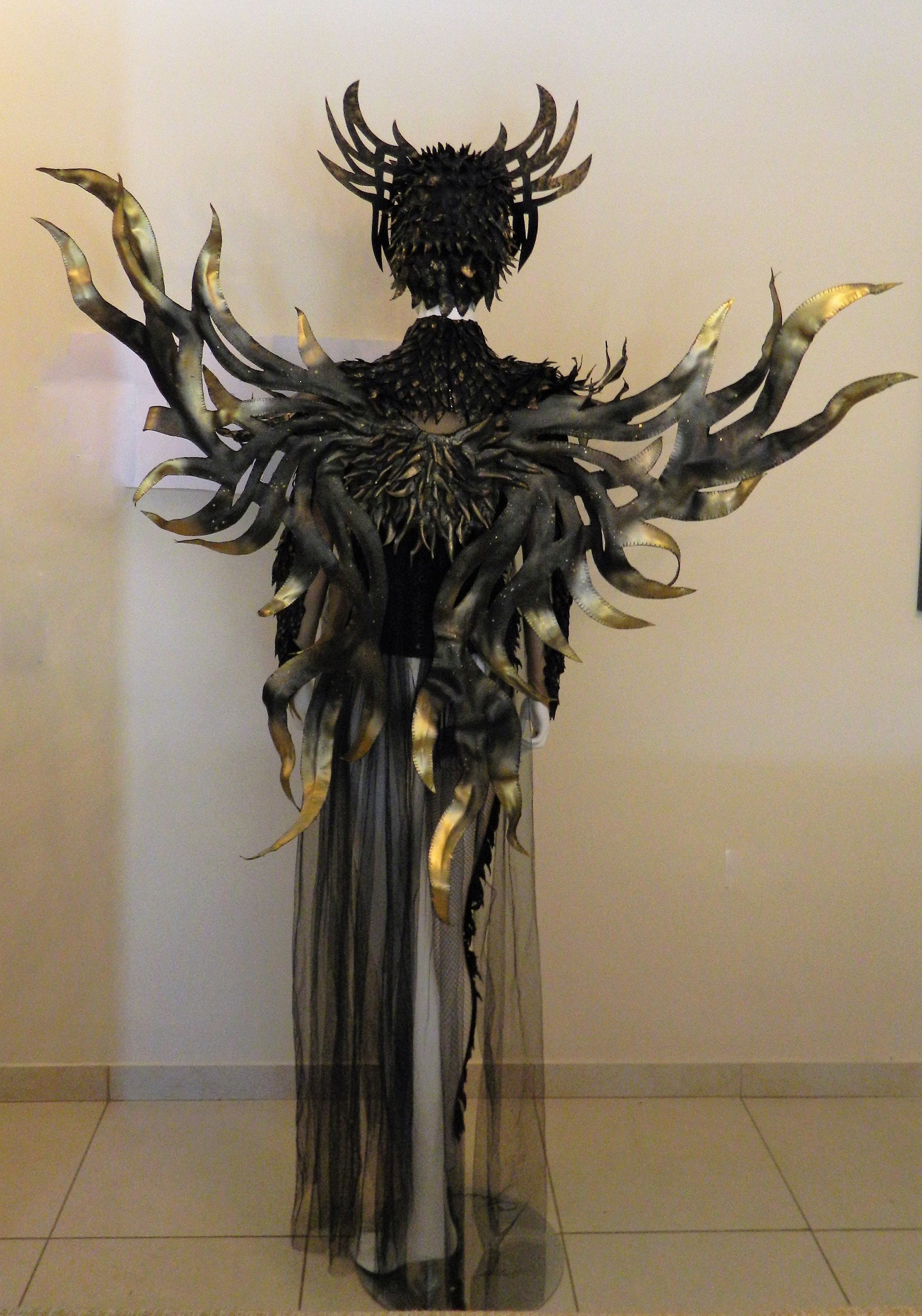 ASHES OF PHOENIX Outfit Gothic Dark Fantasy Costume Wings Ooak - Etsy
