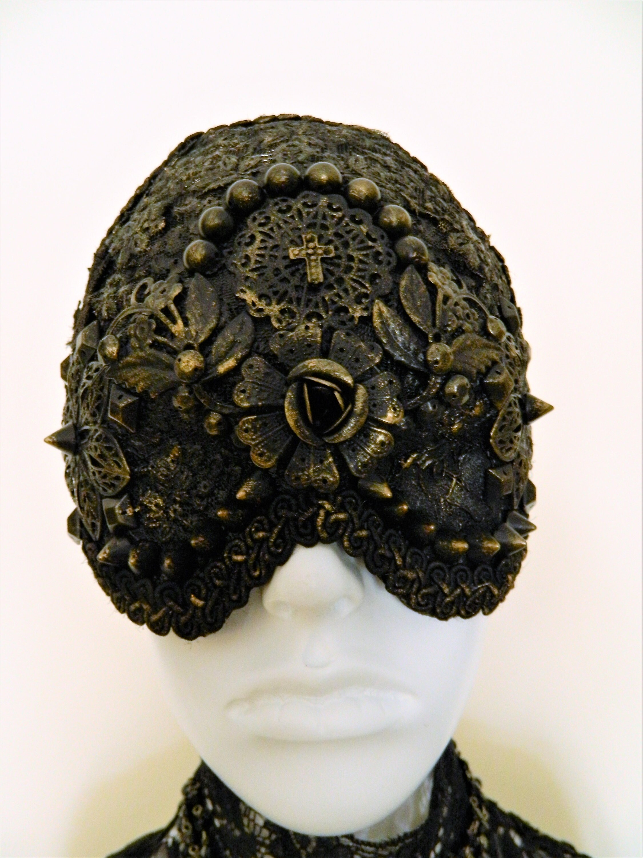 SANCTUM SACRIFICIUM Headdress Blind Mask Set Religious Gothic - Etsy