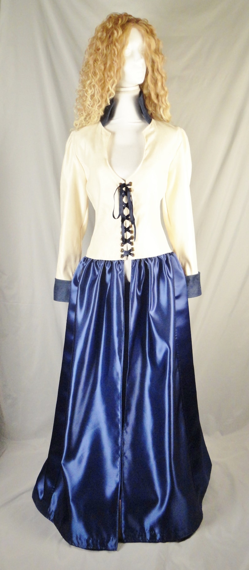 The Eleanor Renaissance Noblewoman Split Front Overdress - Etsy