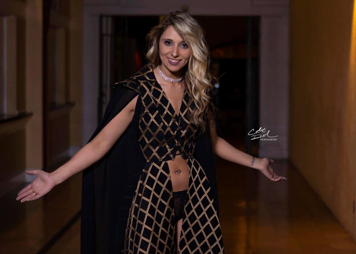 The Phantom Queen Black and Gold Diamond Women's | Etsy