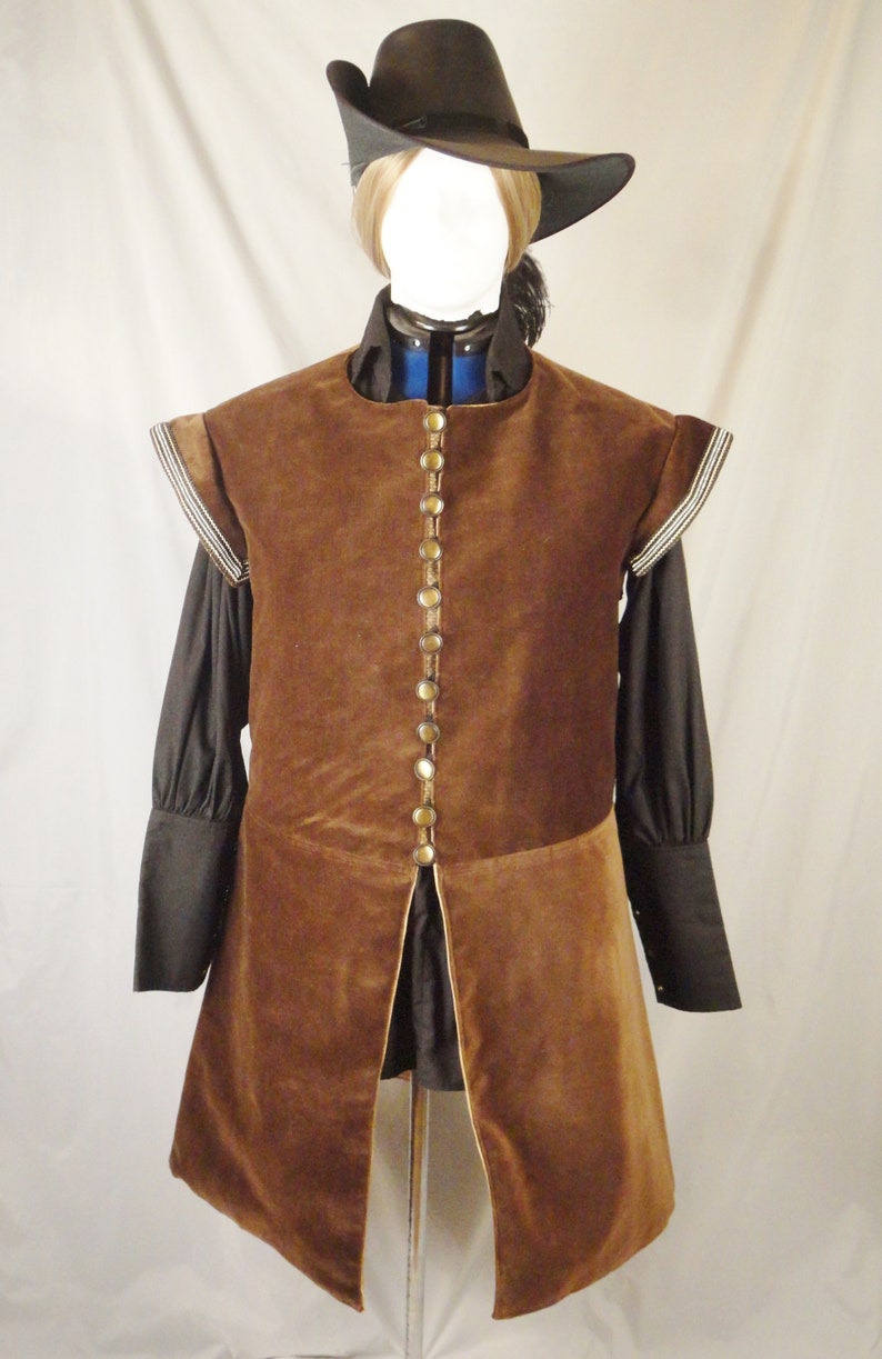 Mens Knee Length Long-sleeved Renaissance Doublet - Etsy