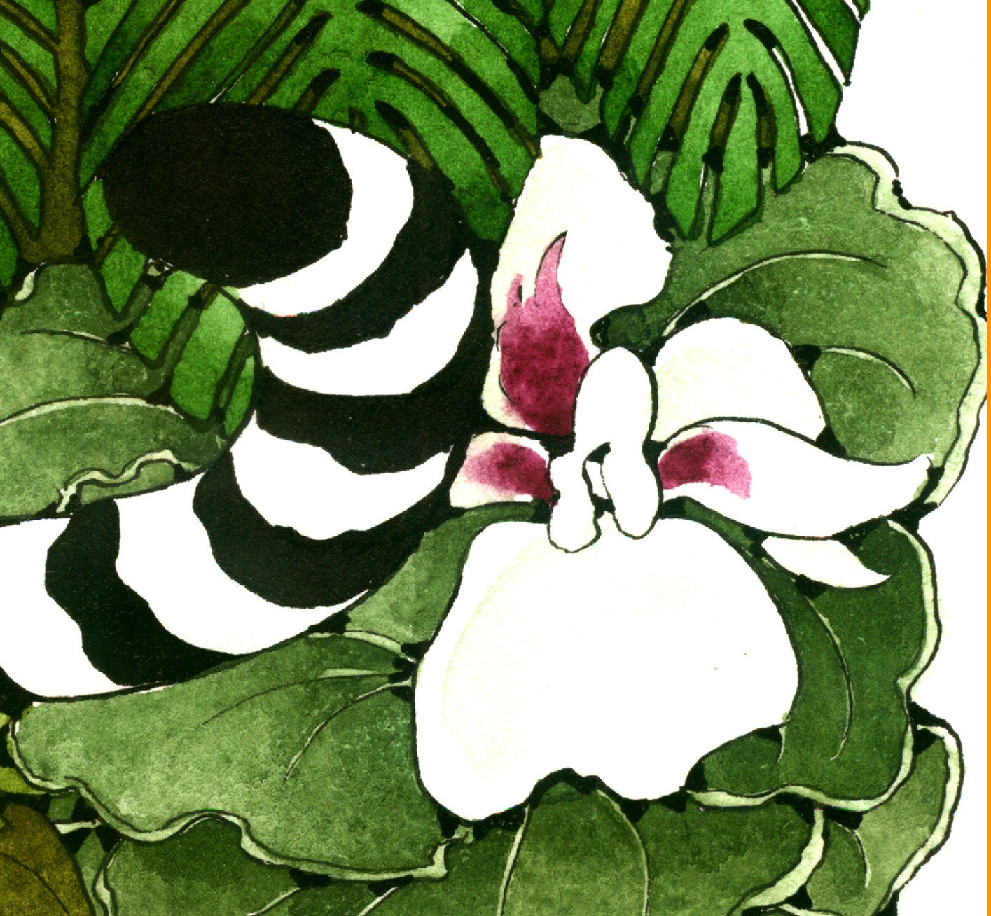 Prowling Tiger in Mangroves. Watercolour by Dandi Palmer to Download ...