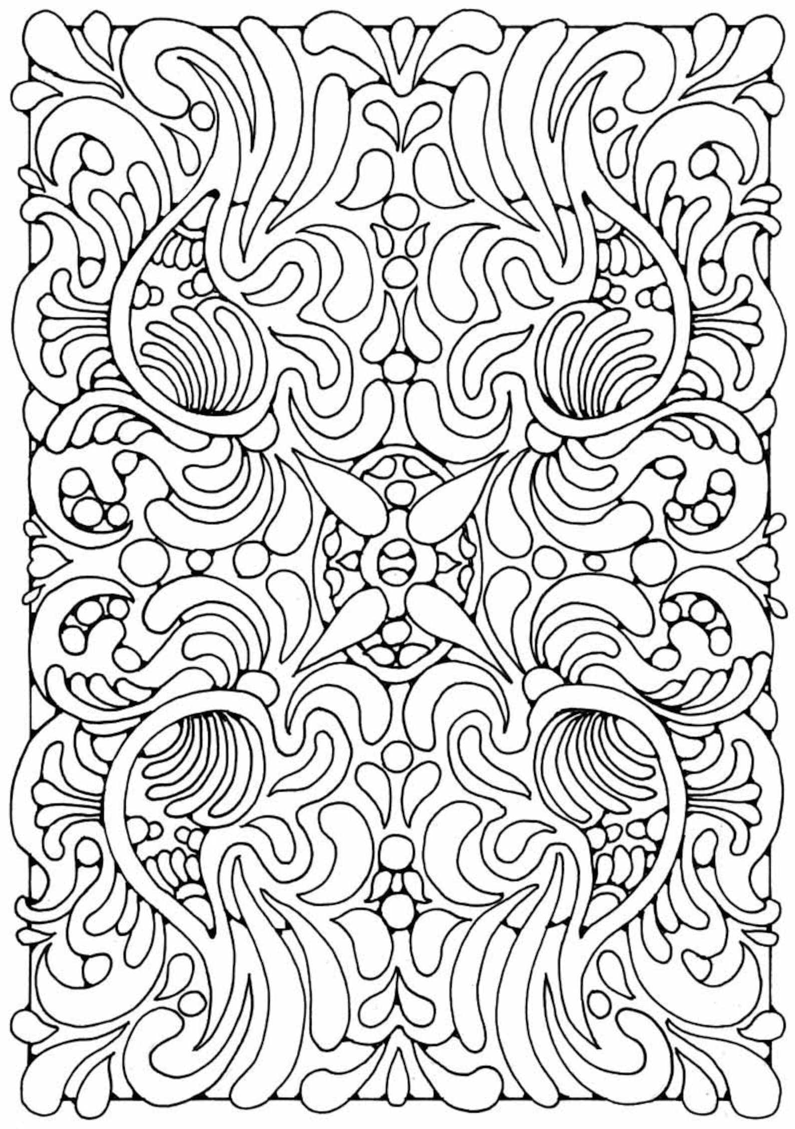 Decorative Designs to Colour In. 62 Different Pages to Download and ...