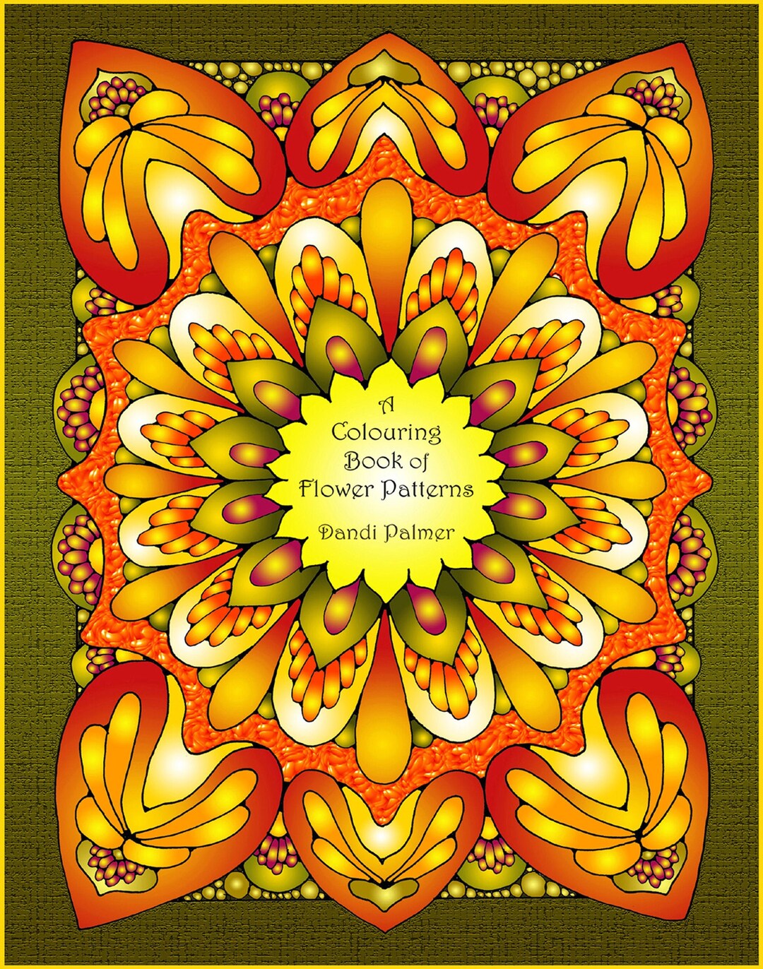 A Colouring Book of Flower Patterns in US Letter Format, 62 Different ...