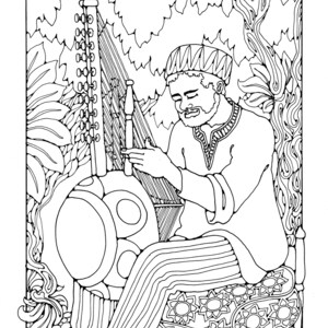 An African Style Colouring Book - Etsy