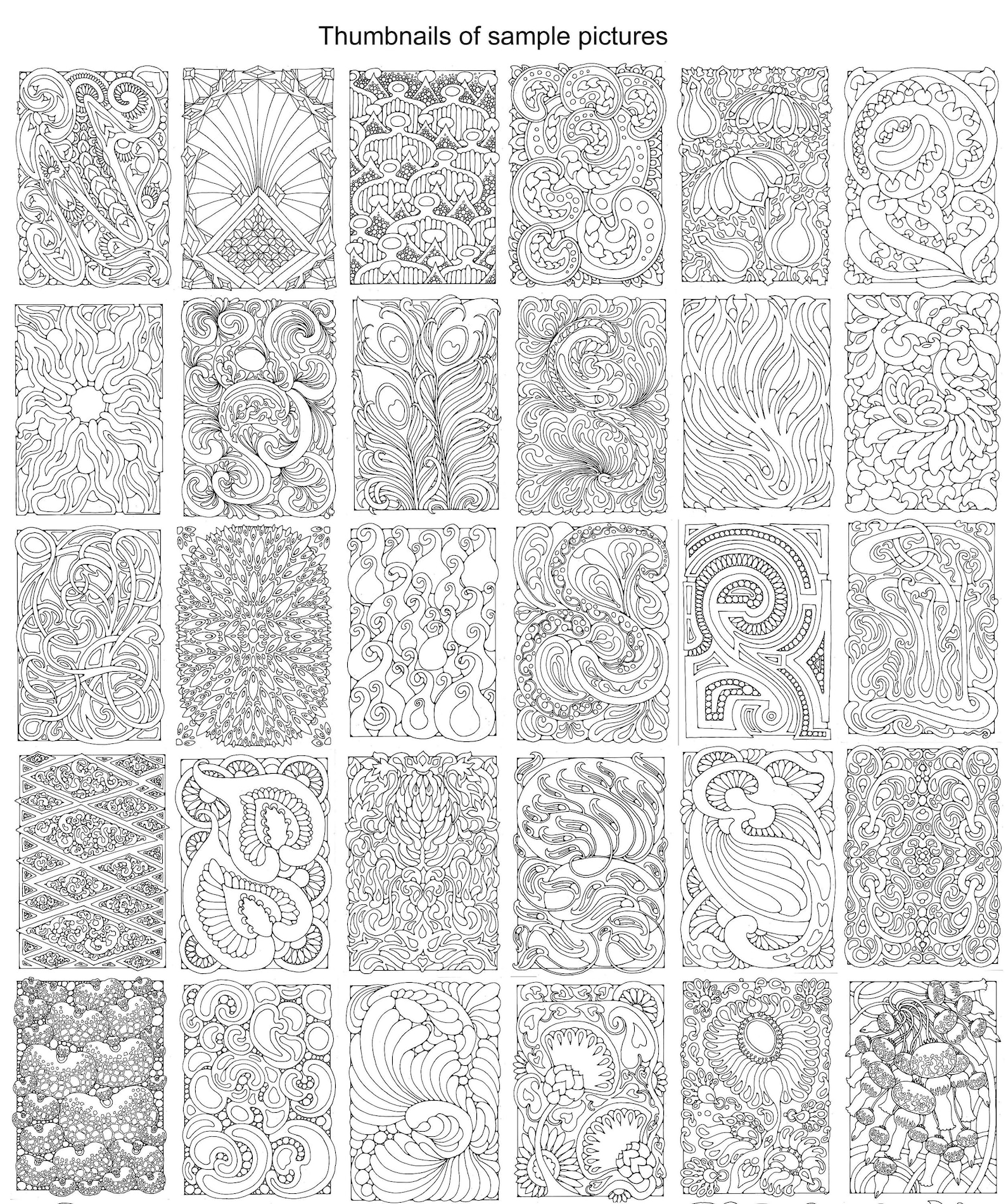 Patterns to Colour in 2. 62 Different Pages to Download and Print Out ...