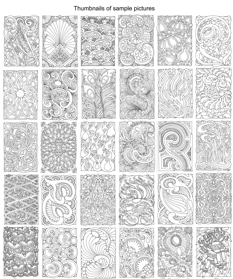 Patterns to Colour in 2. 62 Different Pages to Download and Print Out ...
